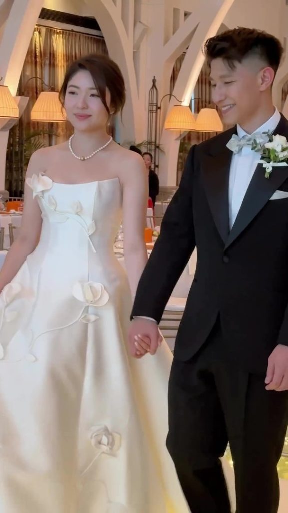 Charmaine, daughter of HK veteran actor Benz Hui, hosts second wedding ...