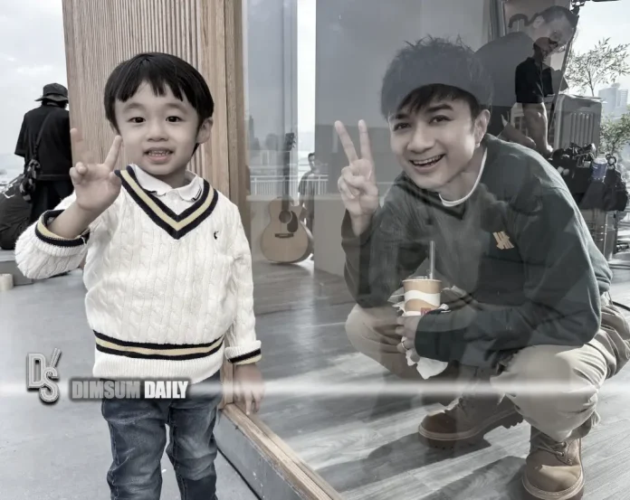 HK singer Leo Ku and son create heartwarming father-son duo in bank ...