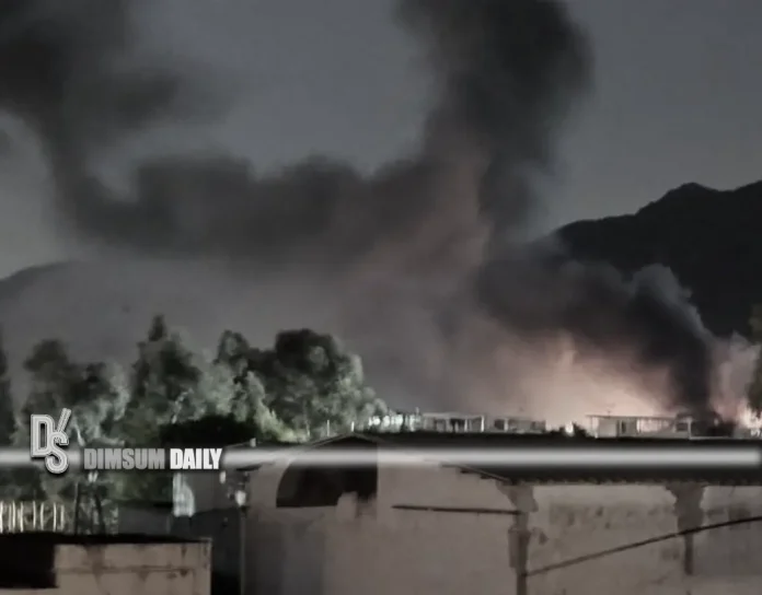 Fire engulfs vehicle workshop in Pat Heung, explosions heard amid ...