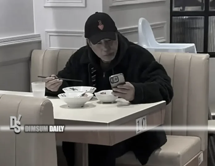 HK actor Simon Yam's unassuming restaurant outing at Lohas Park caught on camera - Dimsum Daily