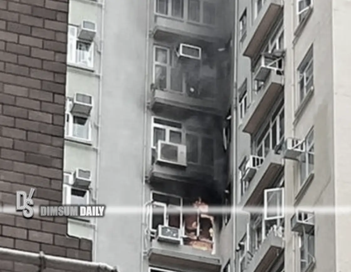 Fire erupts in Mei Foo Sun Chuen residence, woman sustains hand burns ...