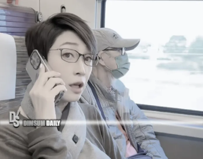 Hong Kong actress Monica Chan, 57, takes private jet for travel and returns home with father in ...