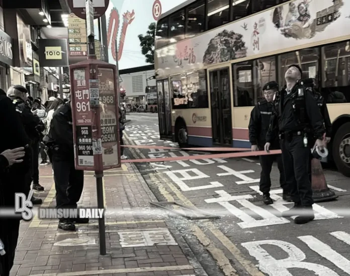 Close shave in Causeway Bay as aluminium window plummets bear bus stop ...