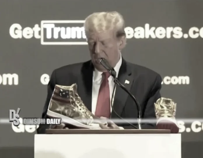 Former President Donald Trump unveils Trump-branded sneakers amidst ...