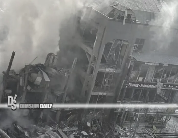 Explosion at fried chicken restaurant in Sanhe City, Hebei Province ...