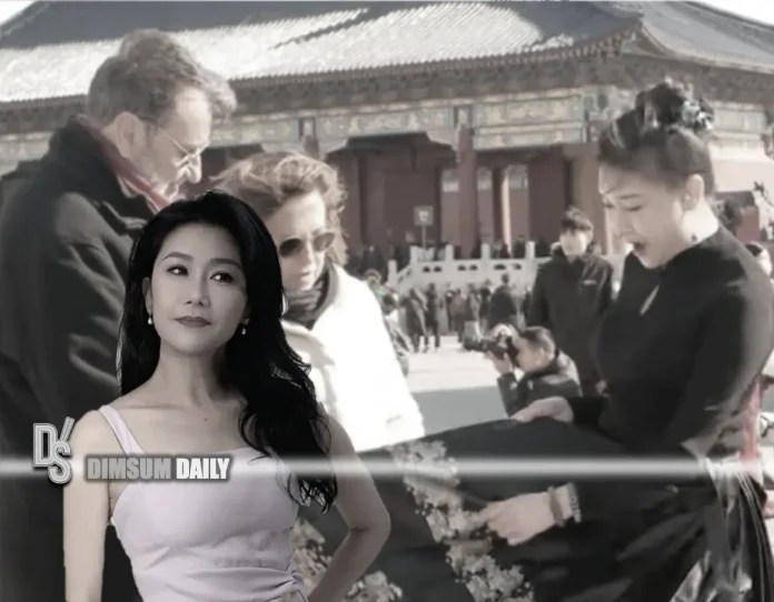 Controversy arises as foreigners lift the skirt of iconic sex symbol Angie Cheong in public ...