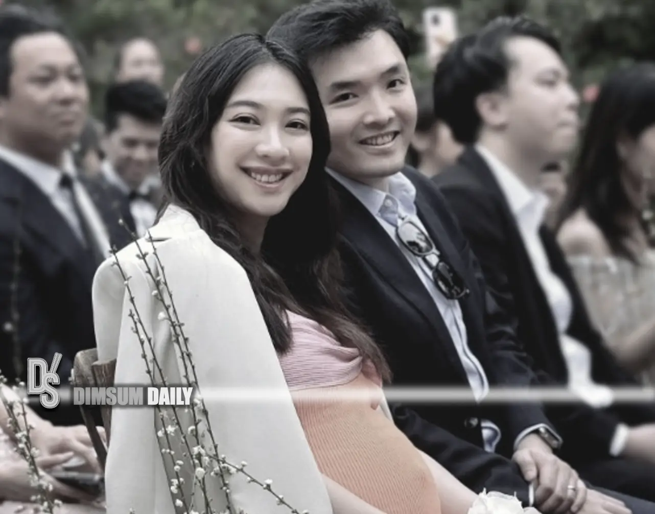 Former Miss Hong Kong Tracy Chu attends Louisa Mak's wedding banquet ...