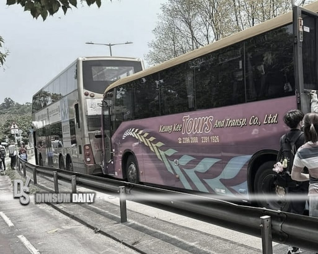 12 people injured as bus and tourist bus collide on Ting Kok Road in ...
