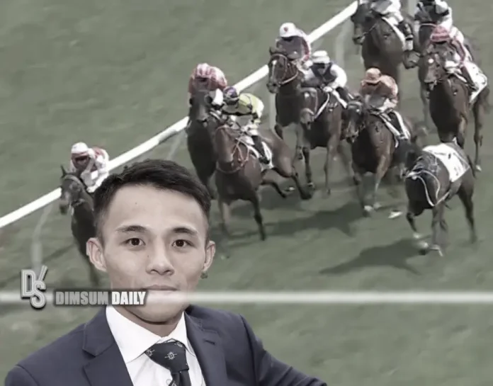 Horse crosses finishing line after jockey falls in fifth race at Sha Tin Racecourse - Dimsum Daily
