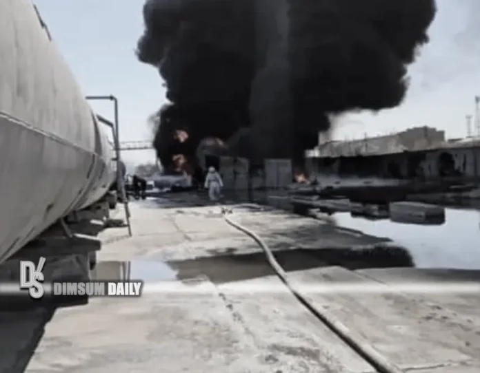 Fire engulfs Siberian oil facility - Dimsum Daily