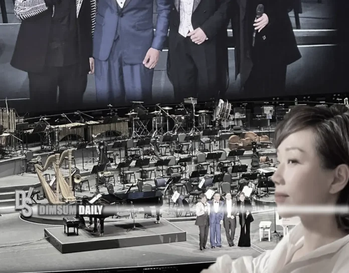 Cantopop pop diva Sandy Lam returns to the HK Coliseum in a spectacular Symphony Reunion concert