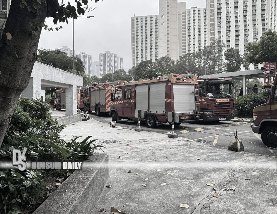 Man plunges from building as fire engulfs his apartment at Kin Sang Estate