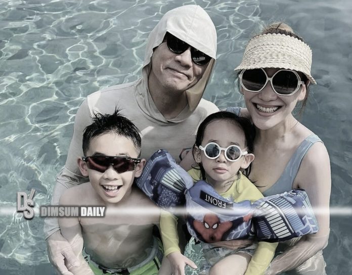 56-year-old Hong Kong actor Jordan Chan takes private jet trip with family