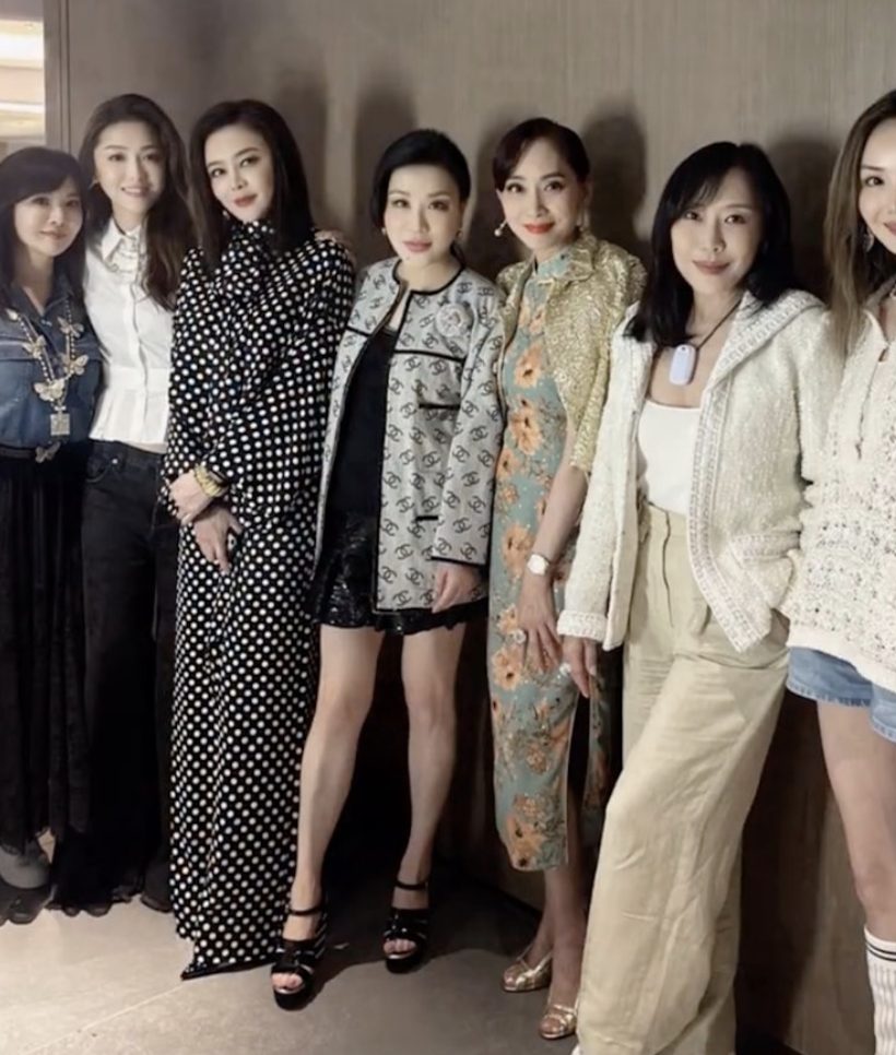 Celebrities such as Rosamund Kwan, Niki Chow, and others gather for a lavish meal at private ...