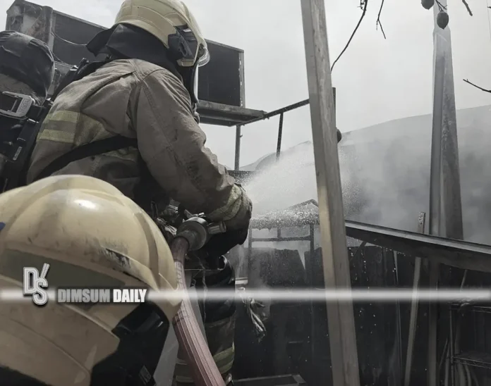 Fire breaks out at recycling facility on Pak Sha Shan Road, Tai Tong ...