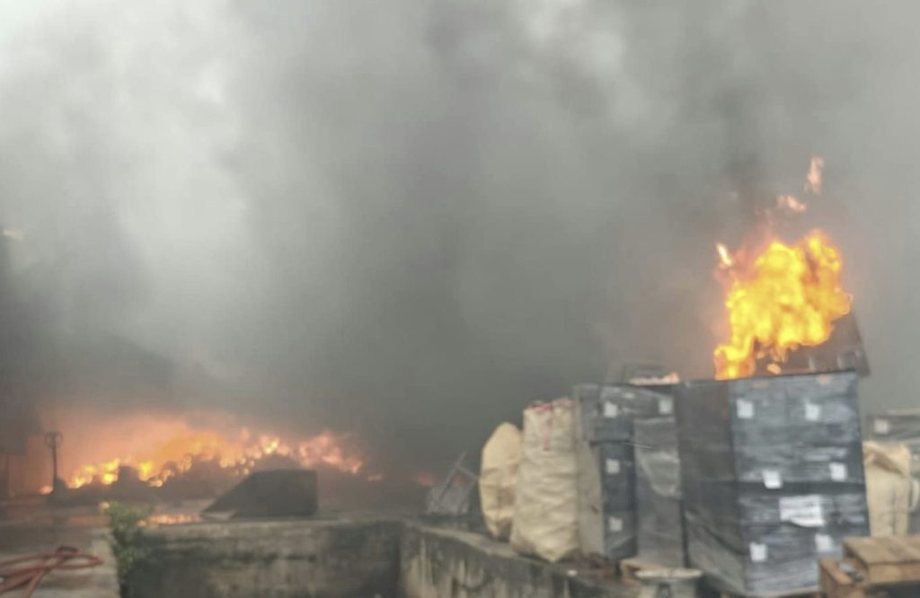 Fire breaks out at recycling facility on Pak Sha Shan Road, Tai Tong ...