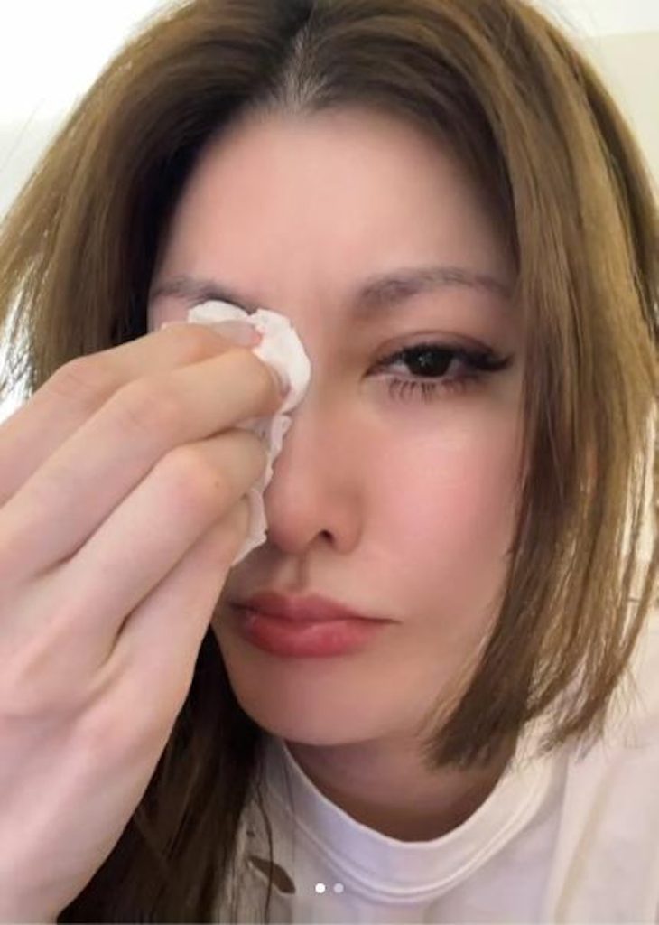 40-year-old actress Rain Li breaks down in tears over Cristiano Ronaldo's loss in Euro 2024 match