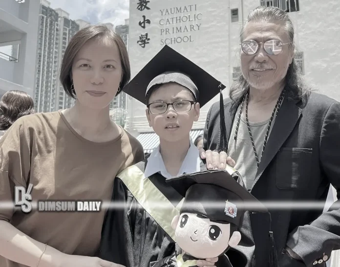 Danny Summer, Hong Kong's Rock and Roll icon, attends grandson's graduation