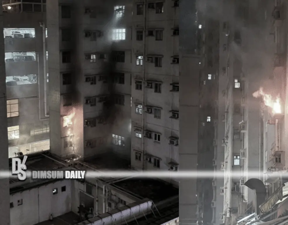 Fire breaks out in lower-level unit of Block 2, Lung Mun Oasis in Tuen Mun