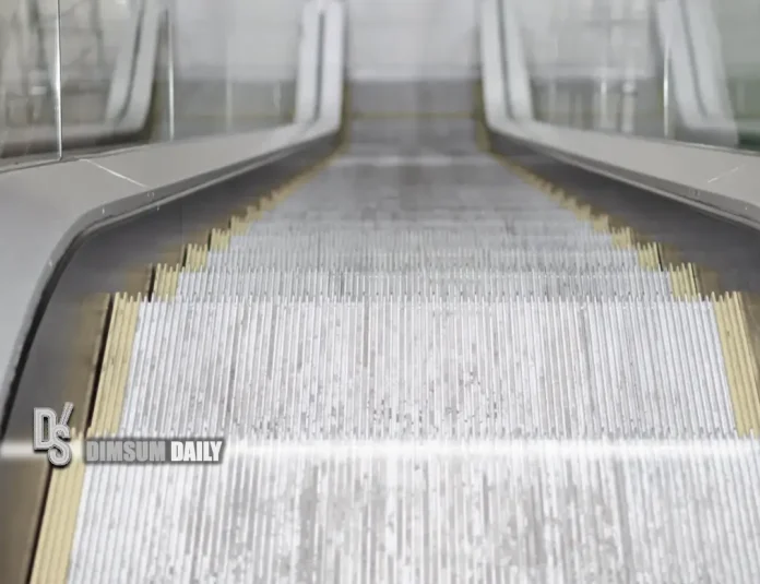 Child in critical condition after falling from shopping mall escalator ...