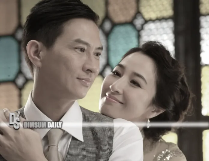 Celebrity couple Nick Cheung and Esther Kwan spotted on a casual stroll with their dog at ...