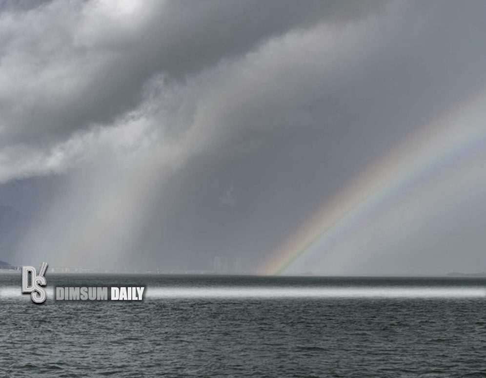 Rare spectacle of triple rainbow spotted at Tai Lam Chung