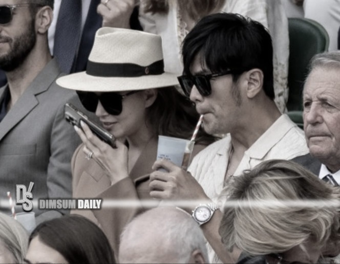 Jay Chou and his wife grace Wimbledon finals with a stylish appearance