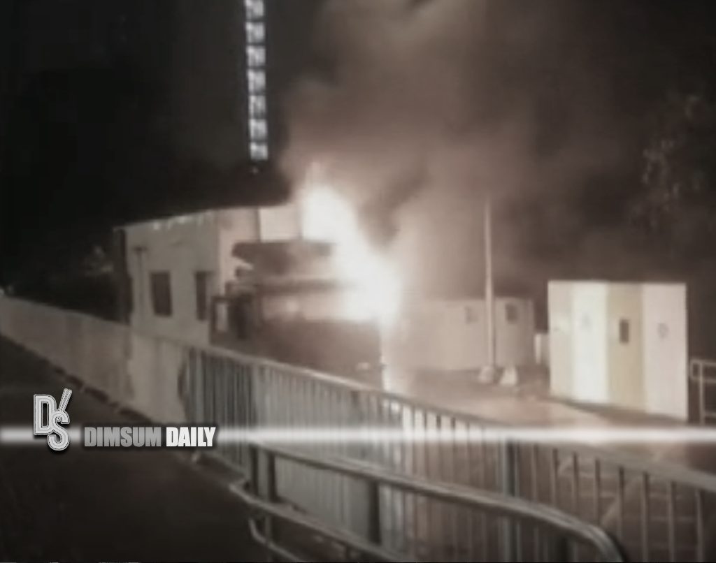 Suspicious fire engulfs delivery truck in Chuk Yuen South Estate