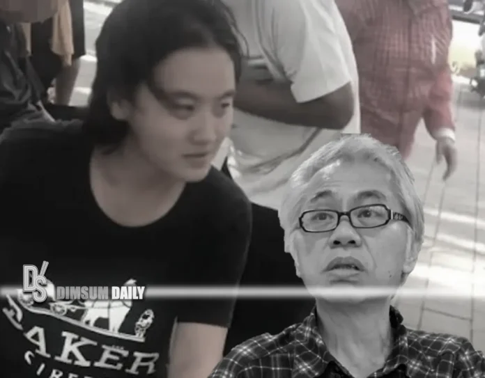 Wife of late Taiwanese lyricist Eason Li engages in smoking and drinking at a park