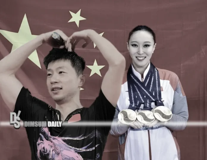 Table tennis star Ma Long and artistic swimmer Feng Yu to lead Chinese team as flag bearers at ...