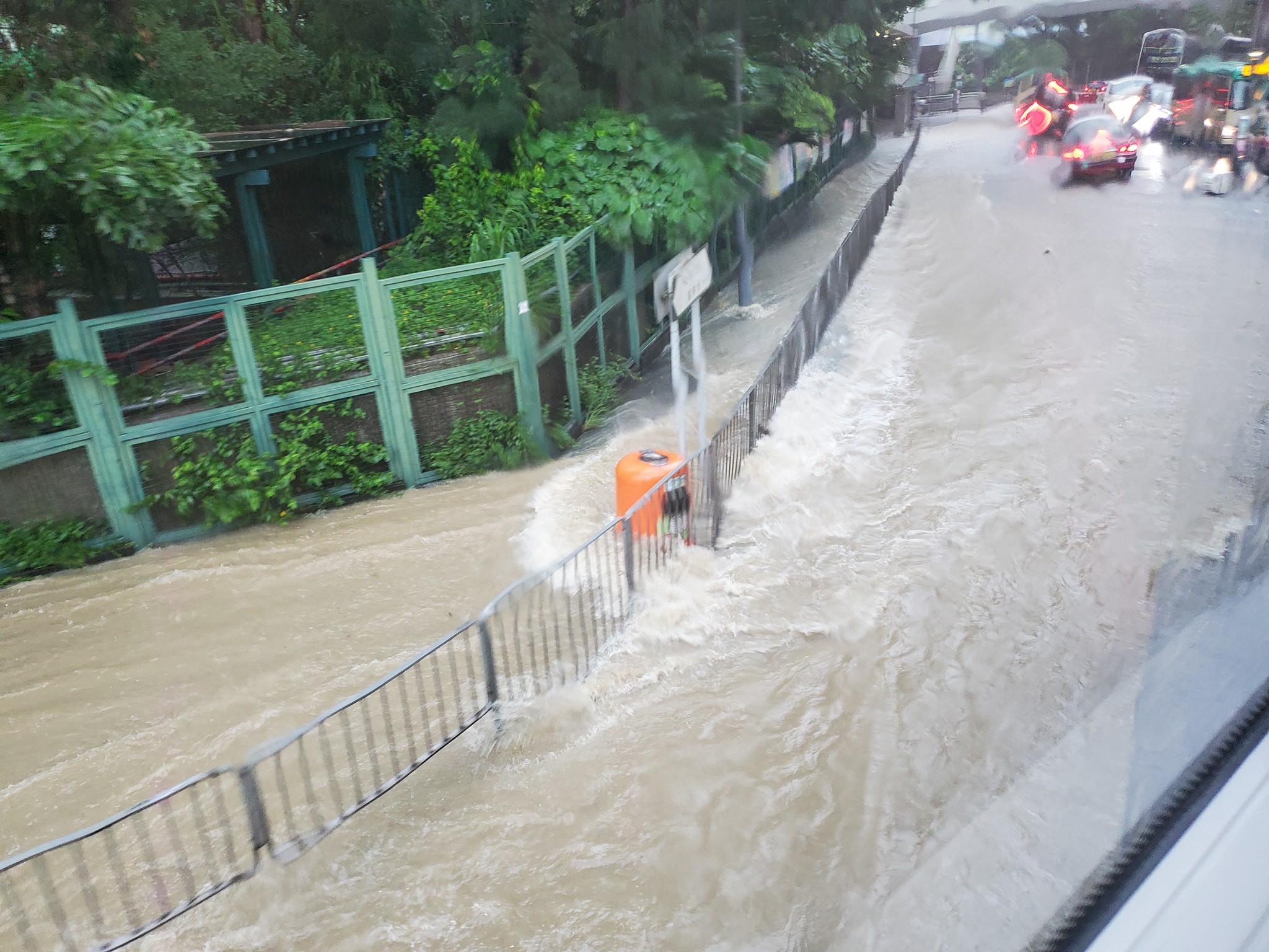 Heavy rain and widespread flooding across multiple areas in HK as Amber ...
