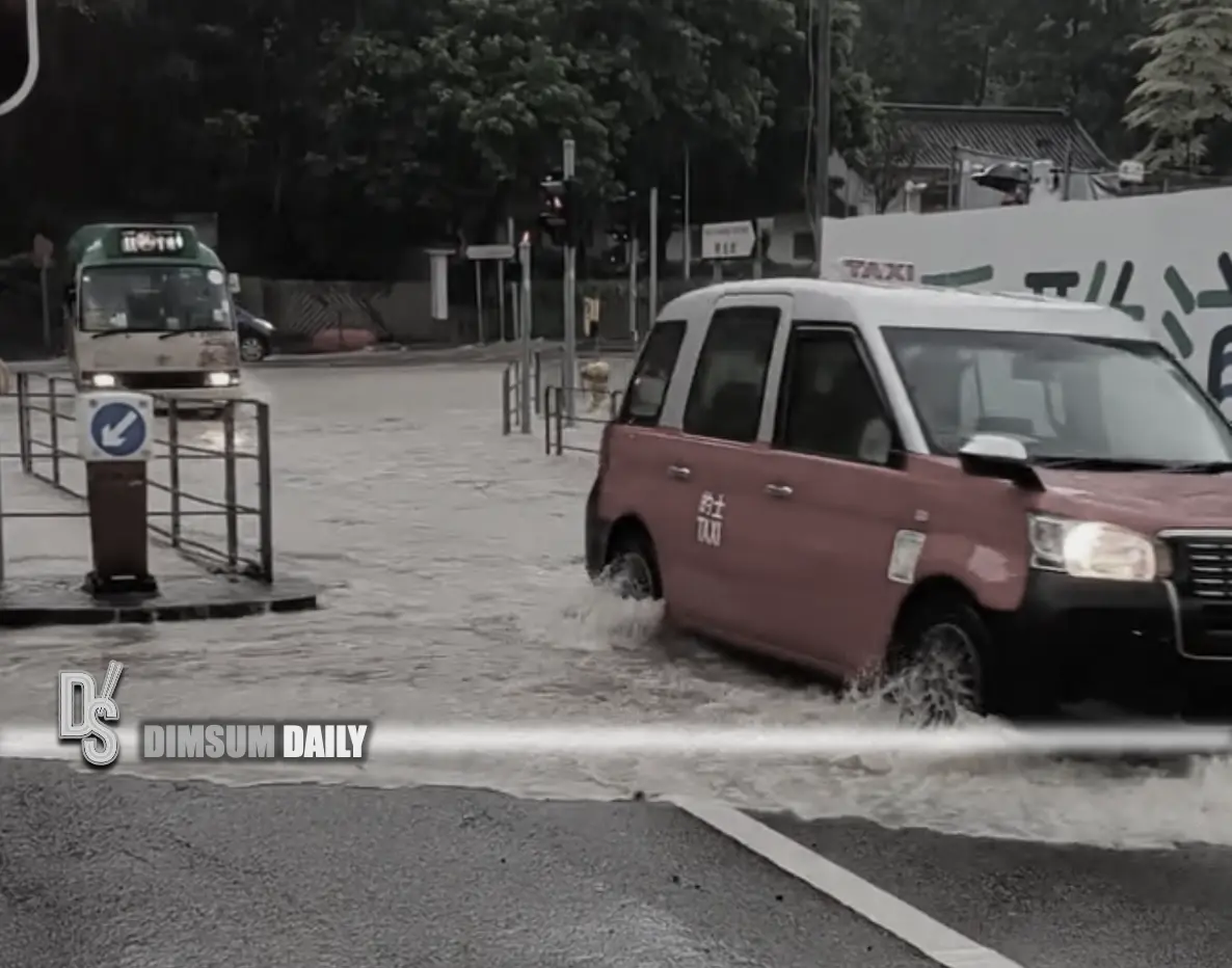 Heavy rain and widespread flooding across multiple areas in HK as Amber ...