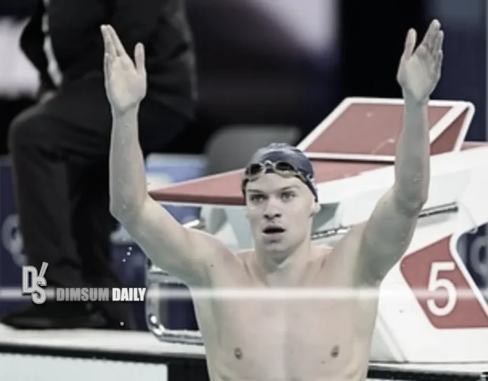 Leon Marchand shatters Olympic record in Paris, claims gold in men's ...