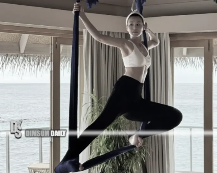 HK actress Myolie Wu balances career and family with a relaxing ...
