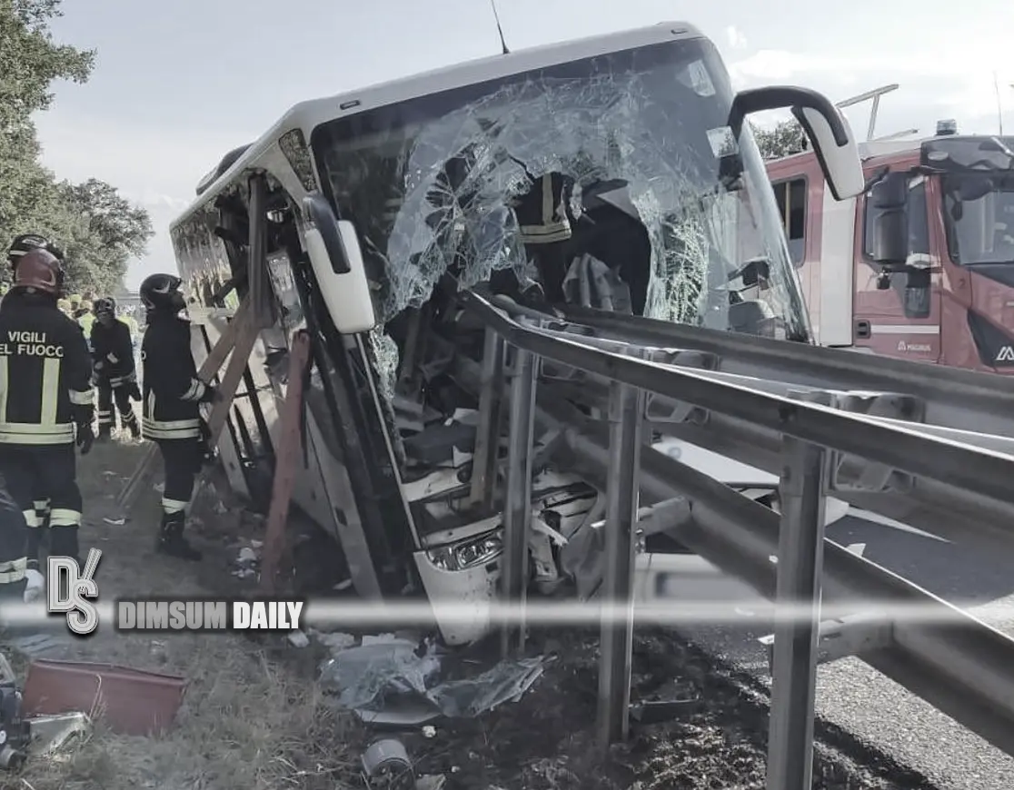 Bus crash in Italy claims one Chinese tourist, injures 15