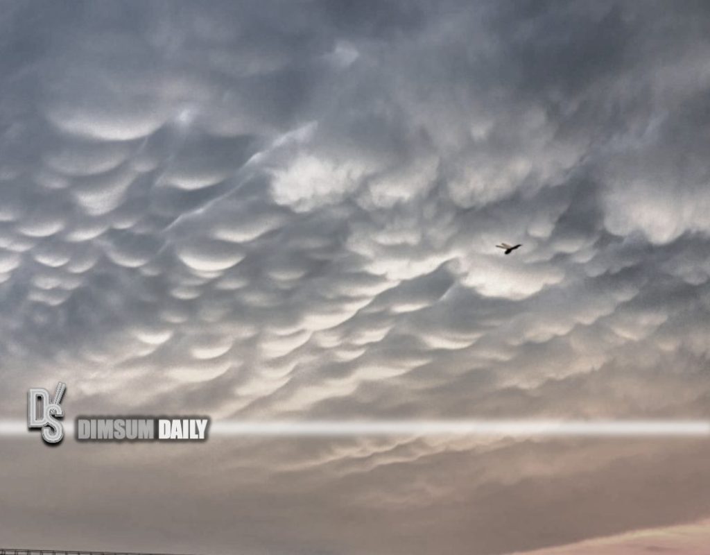 Awe-inspiring mammatus clouds grace Hong Kong's skies - Dimsum Daily