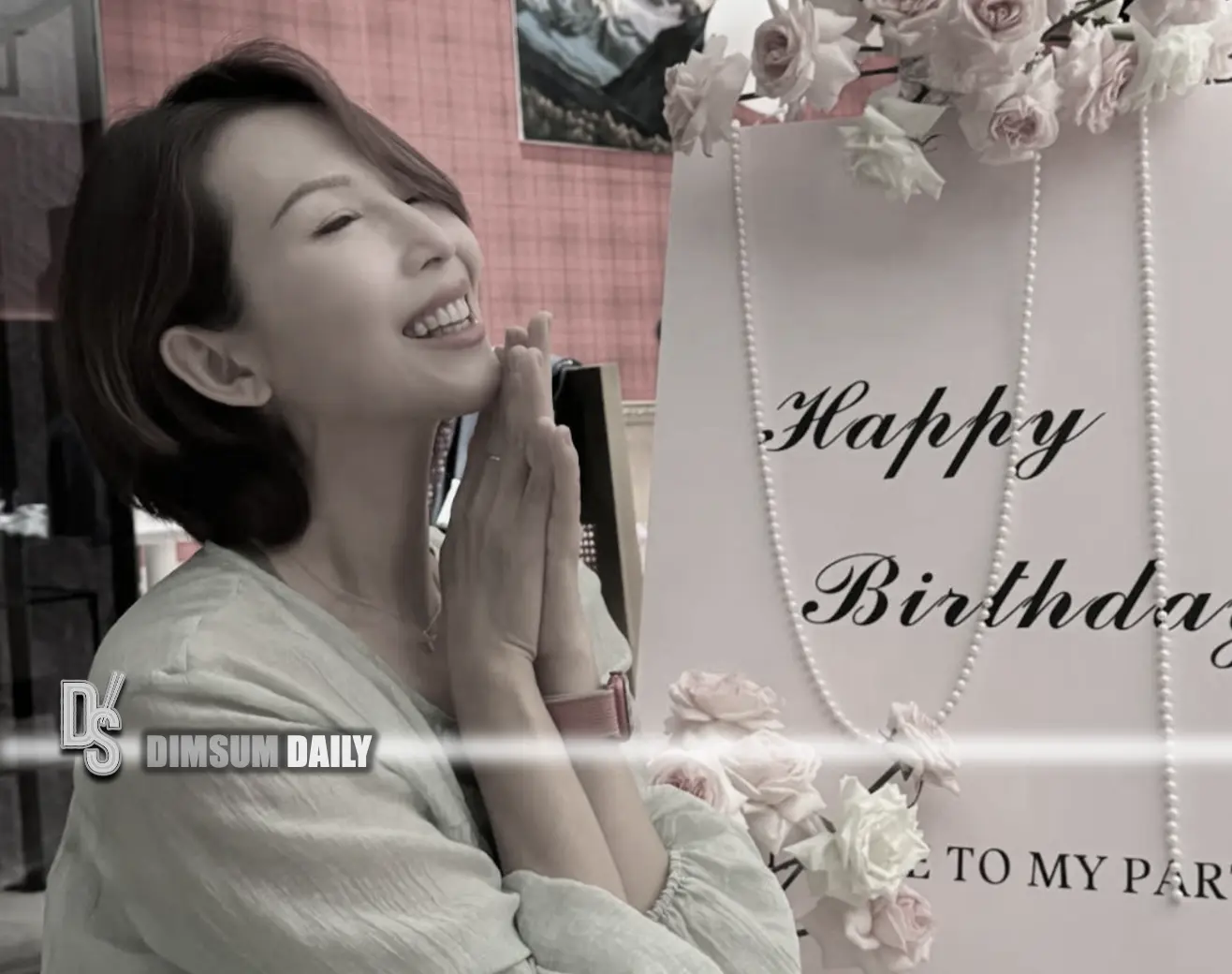 Retired HK actress Ada Choi celebrates 51st birthday with husband Max ...