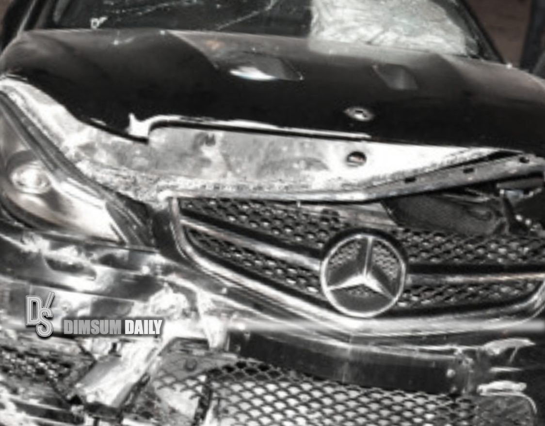 Mercedes AMG C63 involved in incident on Stonecutters Island with ...