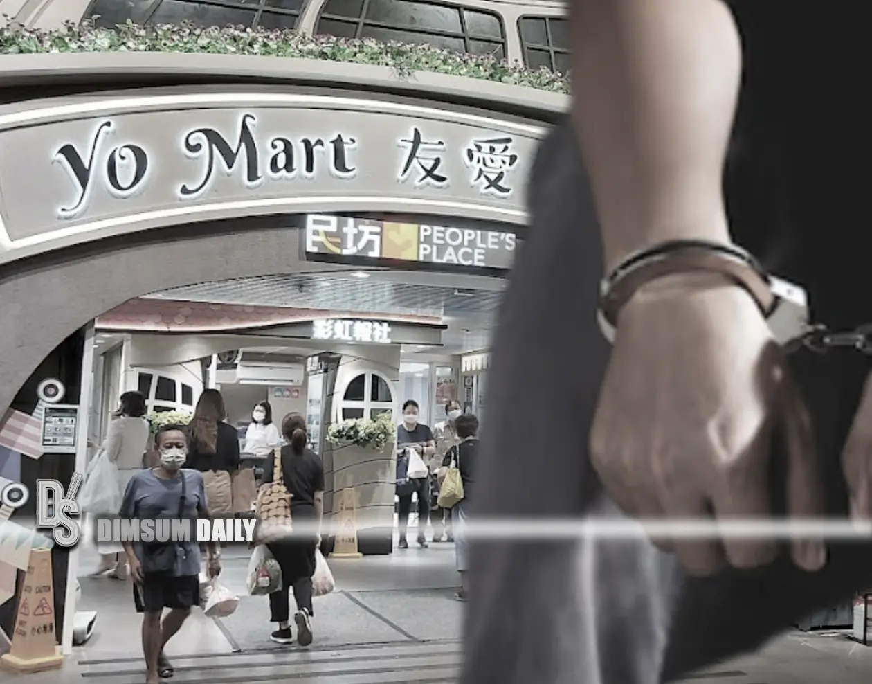 Yau Oi Estate murder suspect escorted back to Yau Oi Street Market