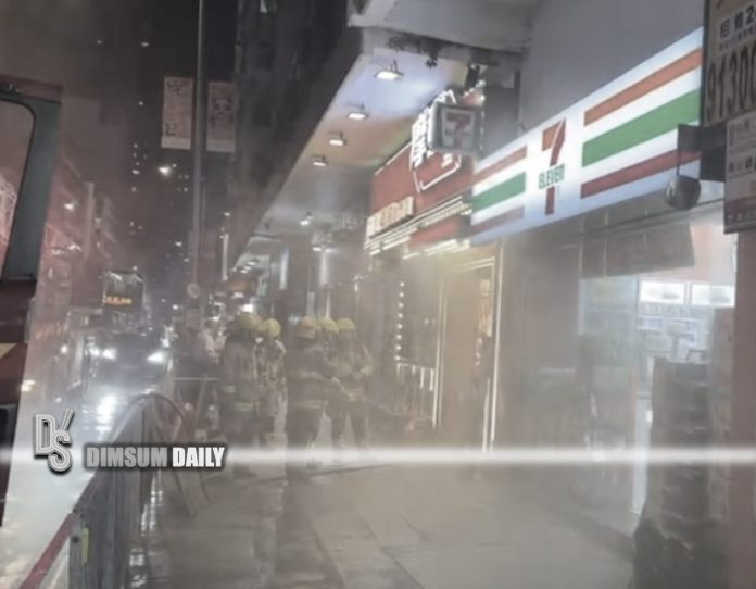 Blaze erupts at a Yuen Long roast meat eatery on Kau Yuk Road