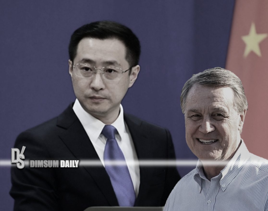 Chinese Foreign Ministry spokesperson Lin Jian acknowledges reports of David Perdue's nomination ...