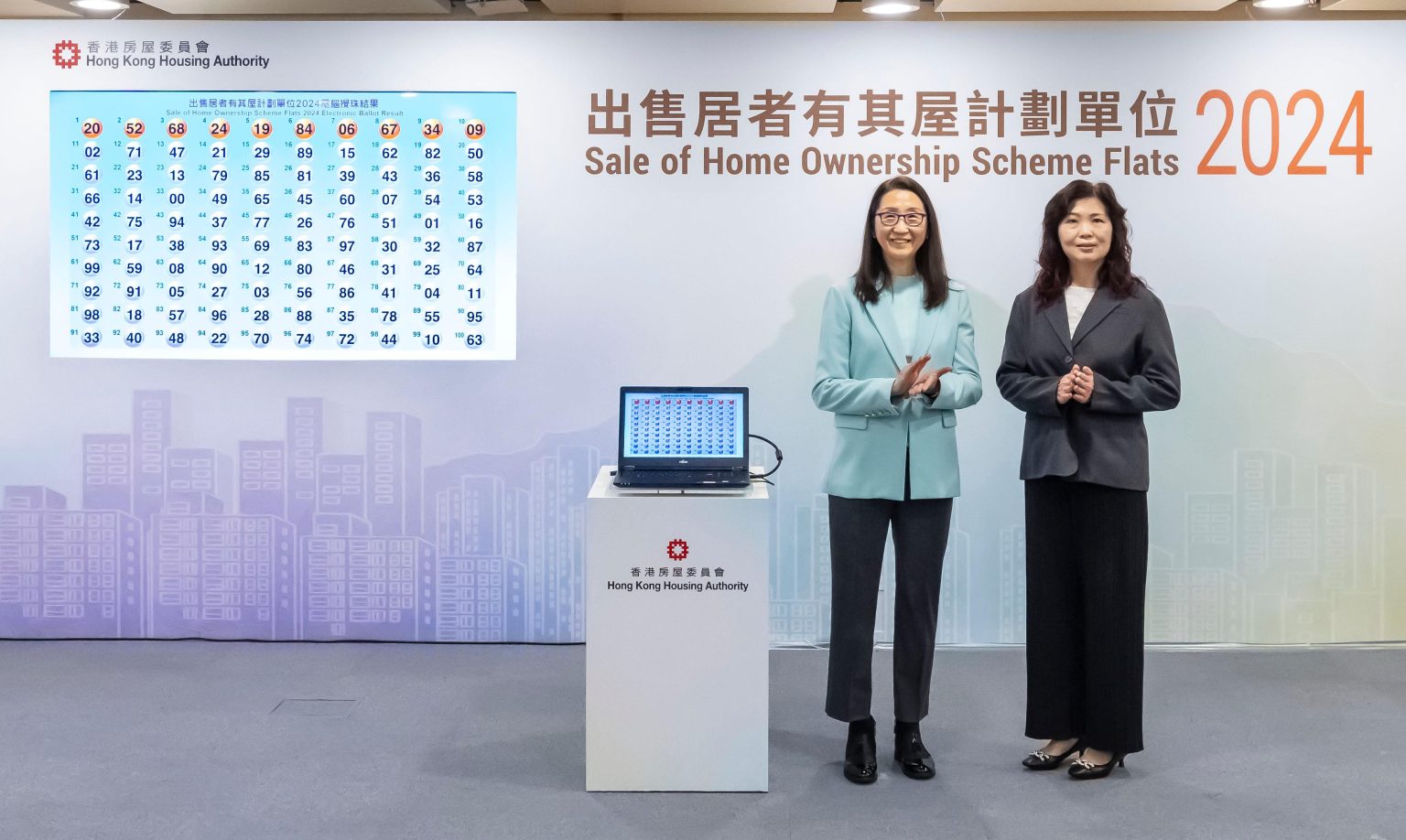 Hong Kong Housing Authority holds ballot drawing ceremony for Home ...