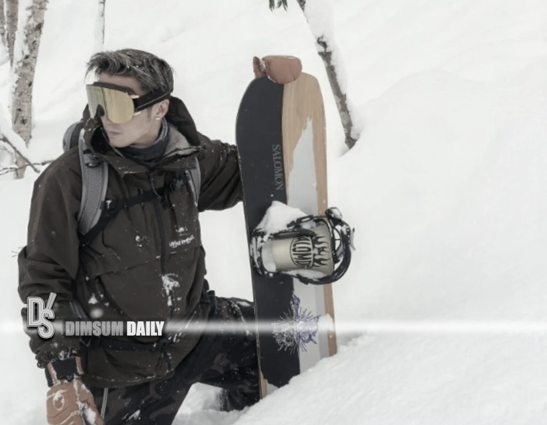 HK actor Nicholas Tse and son Lucas hit the slopes in Japan
