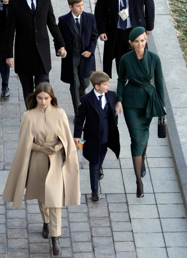 Arabella Kushner's stylish brown boots at Trump's inauguration ball 2025