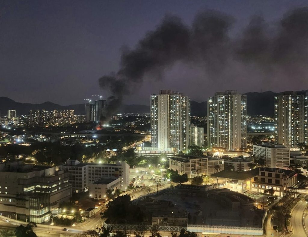 Tin Shui Wai experiences No.2 alarm fire as blaze erupts at recycling ...