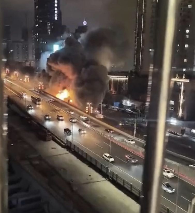 Explosion rocks Shenzhen's Wenjindu Port following truck fire