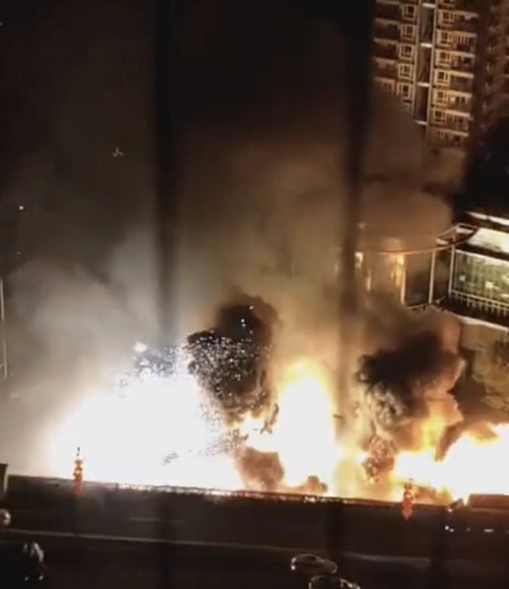 Explosion rocks Shenzhen's Wenjindu Port following truck fire