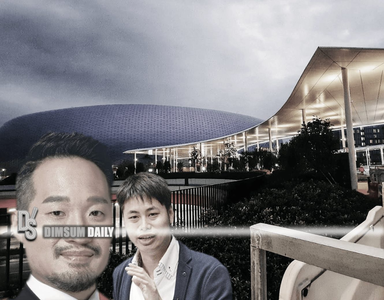 Legislative Councillors Adrian Ho and Steven Ho confront unauthorised ...