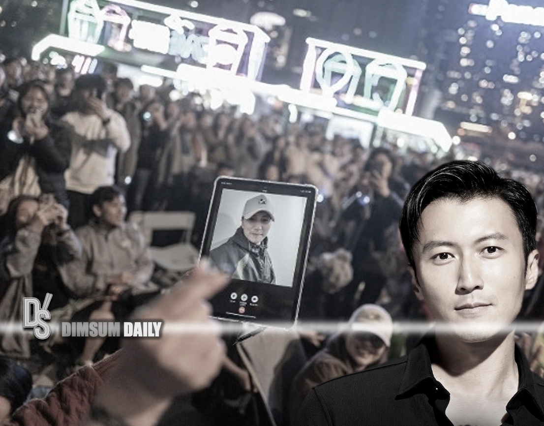 Nicholas Tse and Hins Cheung surprise fans at Wan Chai Promenade ...