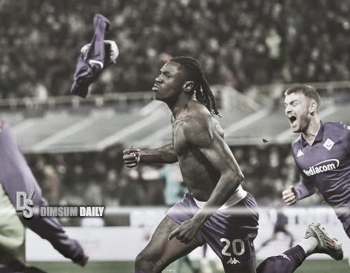 Moise Kean's solo strike secures Fiorentina victory over Atalanta